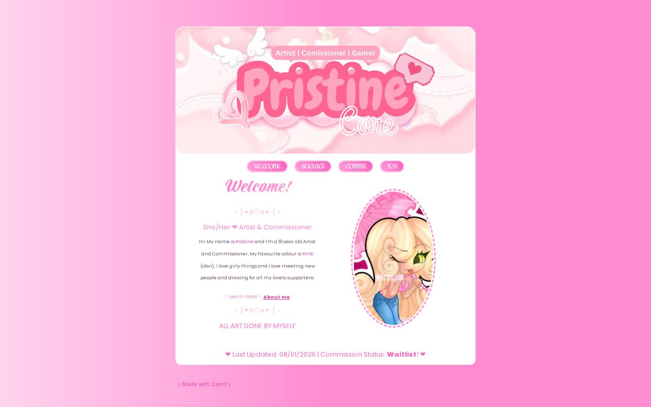 Pristine Commissions